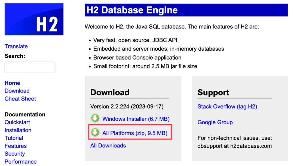 H2 Databaseのインストール手順（macOS） - IT入門書籍 スッキリシリーズ